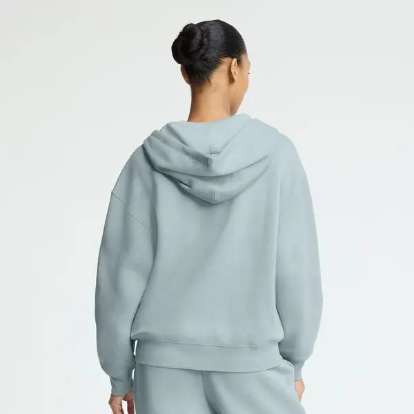 Champion Powerblend Zip-up Hoodie, C Logo - Cloudy Blue