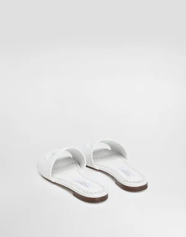 Dolce & Gabbana Flat Calfskin Slippers