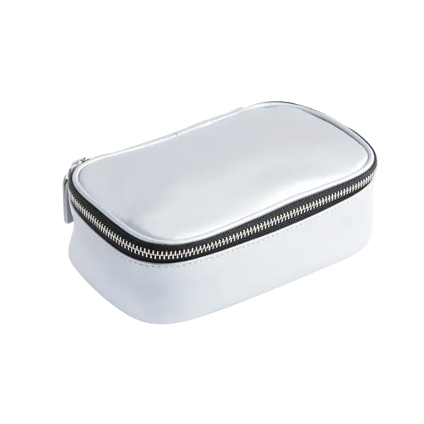 ROYCE NEW YORK Tech Accessory Cord Organizer Case - Silver