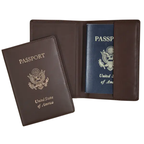 ROYCE NEW YORK Rfid Blocking Passport Holder With Us Seal - Coco
