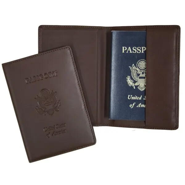 ROYCE NEW YORK Rfid Blocking Passport Holder With Us Seal - Coco