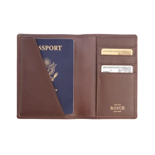 ROYCE NEW YORK Rfid Blocking Passport Travel Organizer - Coco