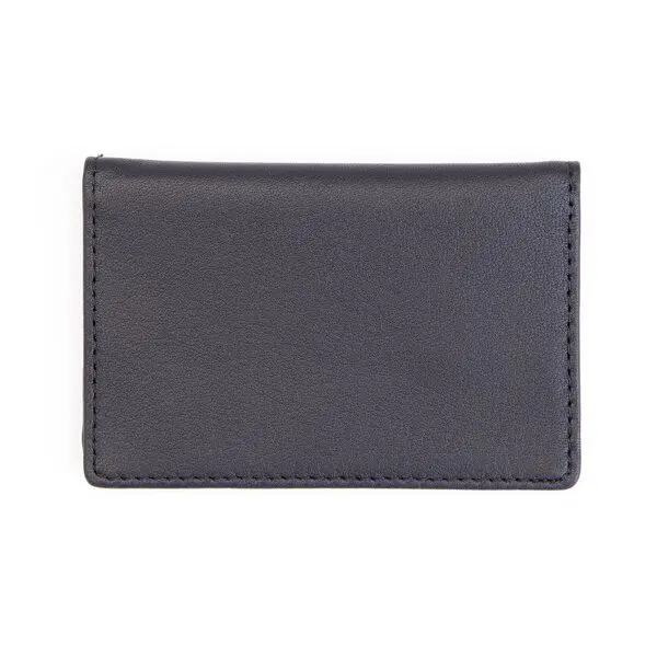 ROYCE NEW YORK Compact Id Card Case - Black