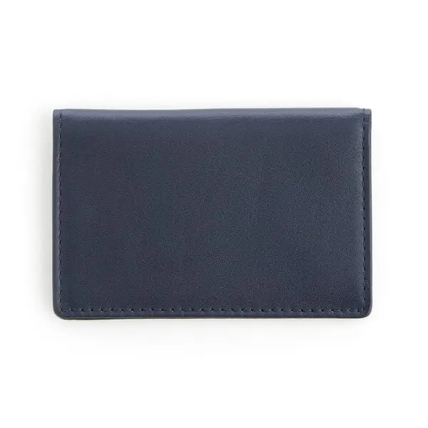 ROYCE NEW YORK Compact Id Card Case - Blue