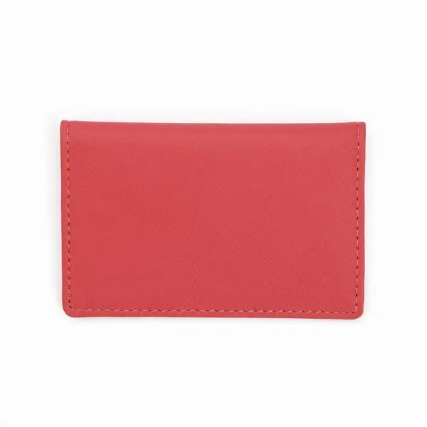 ROYCE NEW YORK Compact Id Card Case - Red