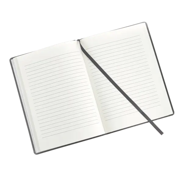 ROYCE NEW YORK Soft Bound Pebble Grain Journal - Black