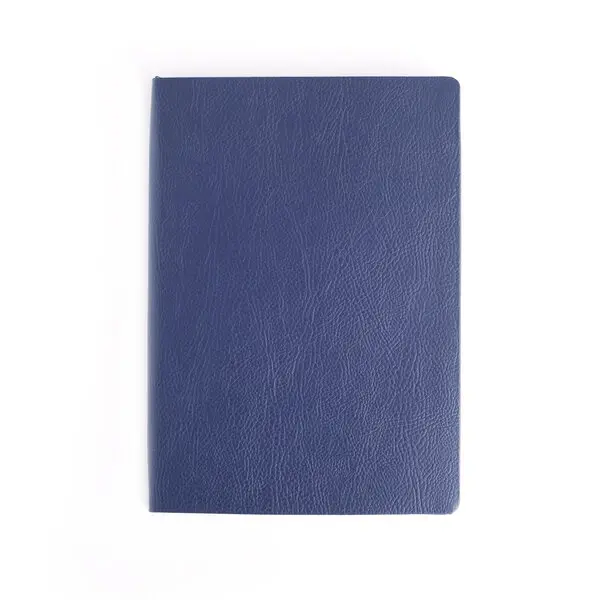 ROYCE NEW YORK Soft Bound Pebble Grain Journal - Blue