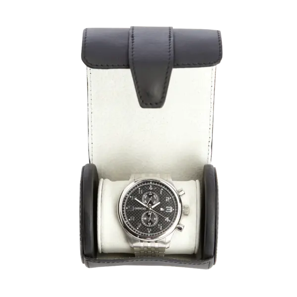 ROYCE NEW YORK Single Watch Travel Roll - Black