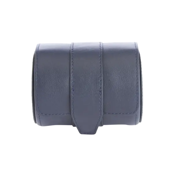 ROYCE NEW YORK Leather Single Watch Travel Roll - Blue