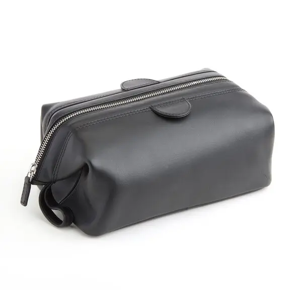 ROYCE NEW YORK Classic Toiletry Bag Dopp Kit - Black