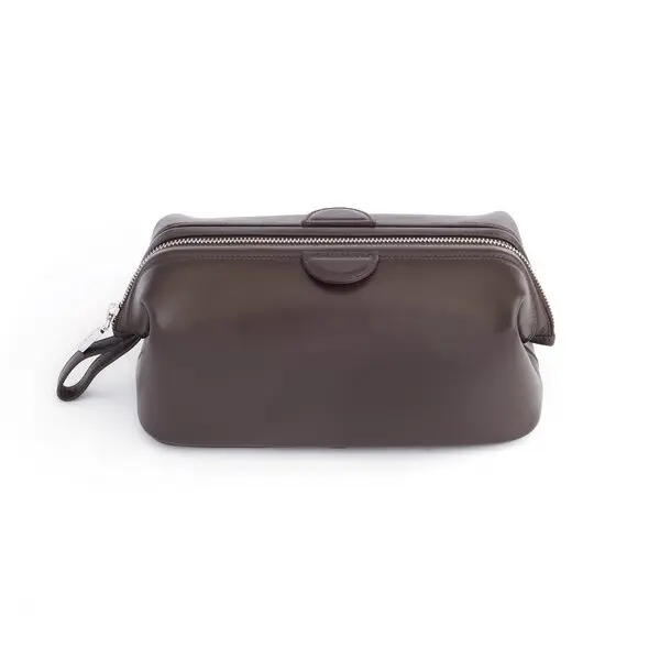 ROYCE NEW YORK Classic Toiletry Bag Dopp Kit - Coco