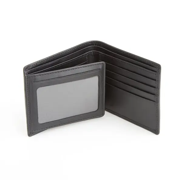 ROYCE NEW YORK Rfid Blocking Bifold Wallet - Black