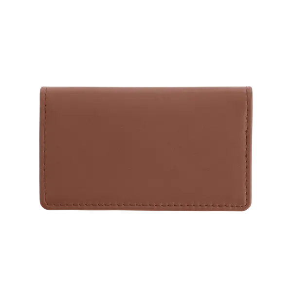 ROYCE NEW YORK Bifold Business Card Case - Coco