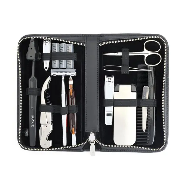 ROYCE NEW YORK Travel Grooming Manicure Kit - Black