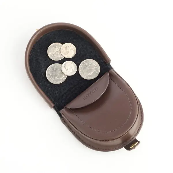 ROYCE NEW YORK Coin Holder Horseshoe Purse - Coco