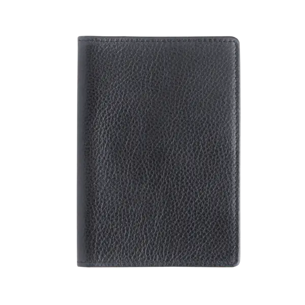ROYCE NEW YORK Rfid Blocking Passport Case In Smooth Nappa Leather - Black