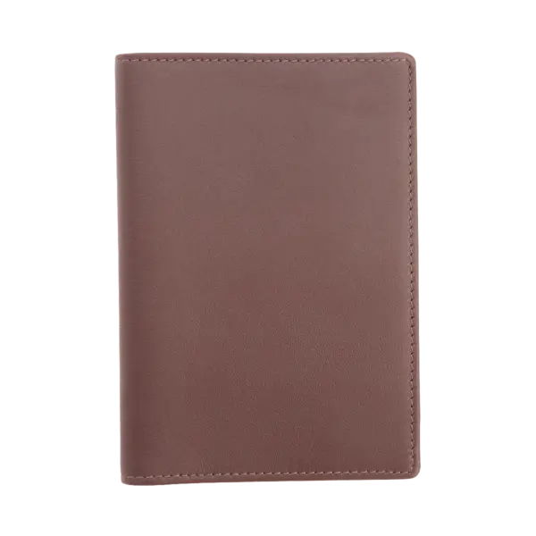 ROYCE NEW YORK Rfid Blocking Passport Case In Smooth Nappa Leather - Coco