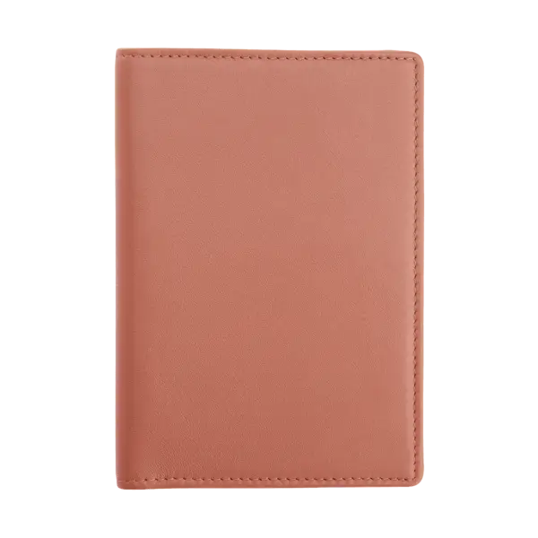 ROYCE NEW YORK Rfid Blocking Passport Case In Smooth Nappa Leather - Tan