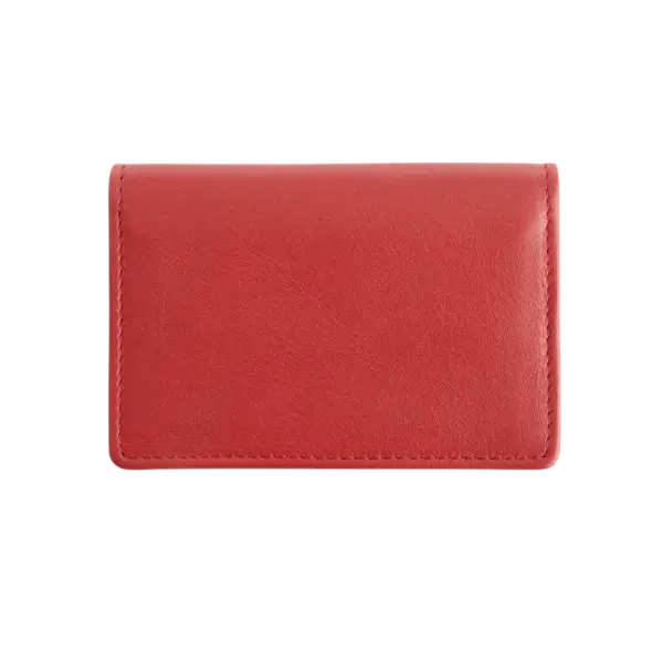 ROYCE NEW YORK Business Card Holder - Red