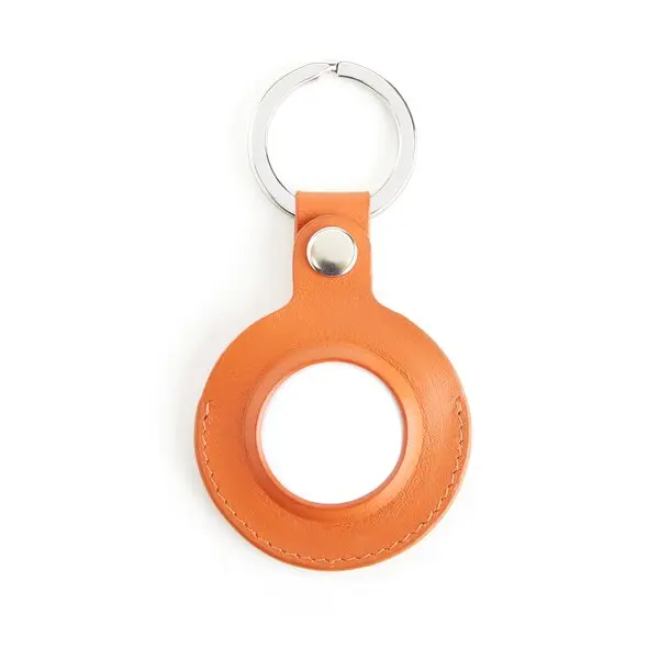 ROYCE NEW YORK Air Tag Holder Key Chain - Orange