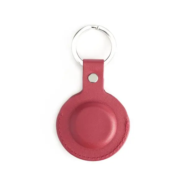 ROYCE NEW YORK Air Tag Holder Key Chain - Red