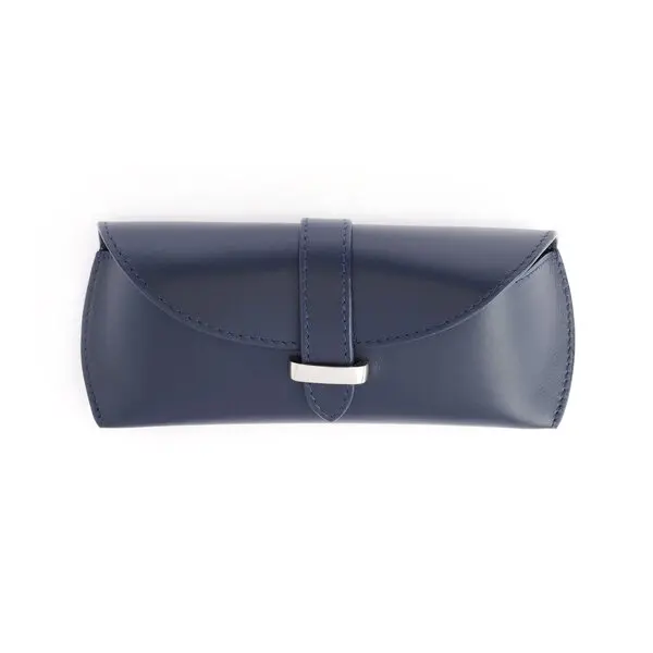 ROYCE NEW YORK Luxe Leather Eyeglass Case - Tan Pebble