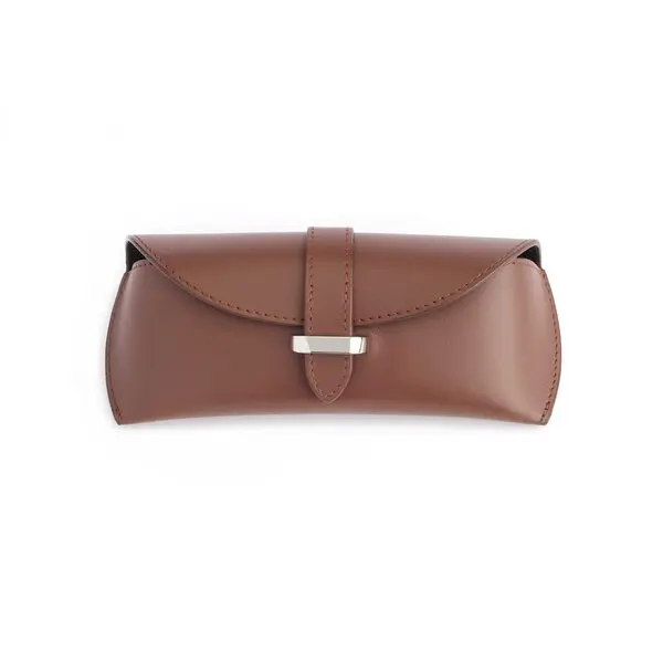 ROYCE NEW YORK Luxe Leather Eyeglass Case - Tan