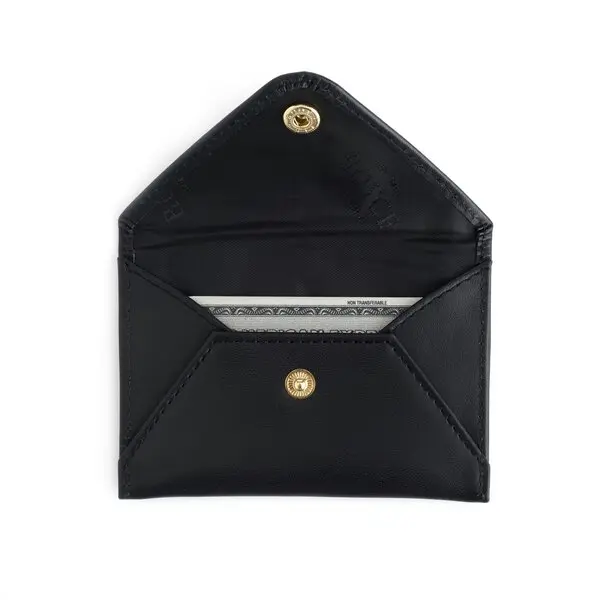 ROYCE NEW YORK Envelope Card Holder - Black