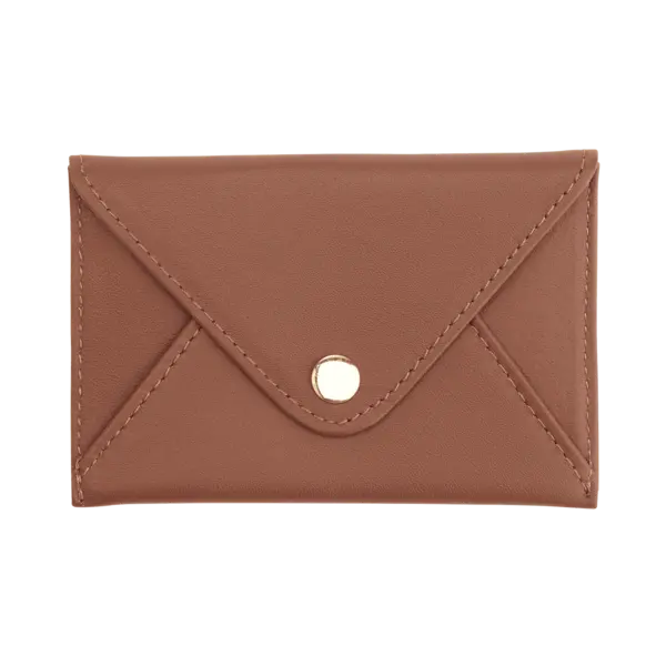 ROYCE NEW YORK Envelope Card Holder - Tan