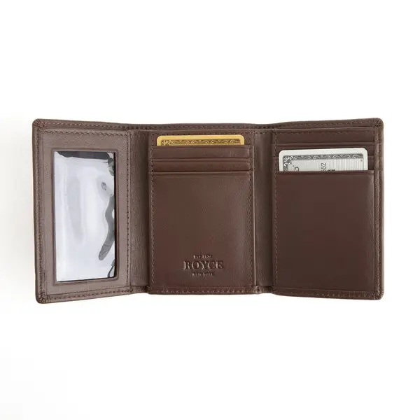 ROYCE NEW YORK Rfid Blocking Trifold Wallet - Coco
