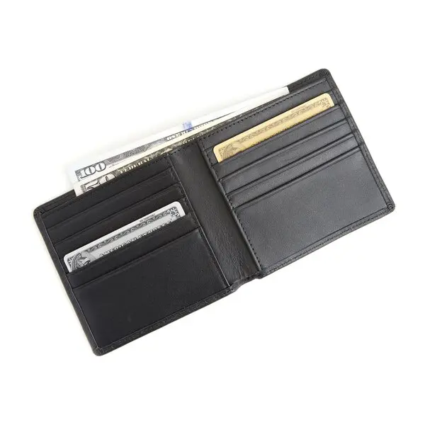 ROYCE NEW YORK Rfid Blocking Bifold Wallet - Black