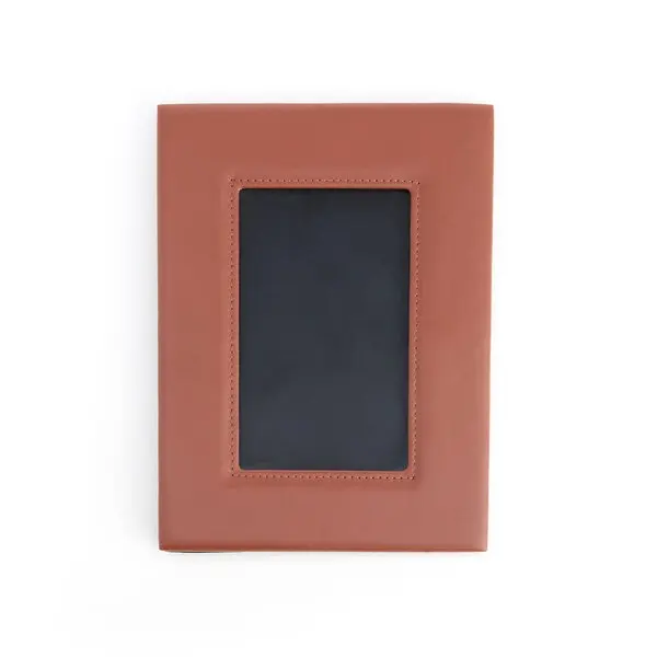 ROYCE NEW YORK 4" X 6" Leather Picture Frame - Tan
