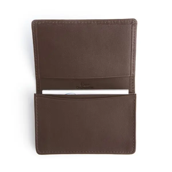 ROYCE NEW YORK Business Card Holder Wallet - Coco