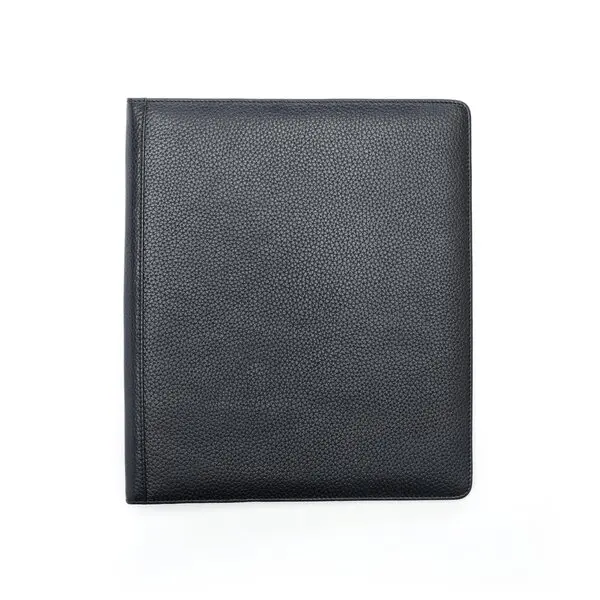 ROYCE NEW YORK Script Holder Ring Binder - Black