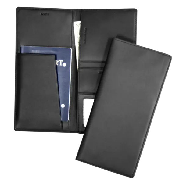 ROYCE NEW YORK Rfid Blocking Travel Organizer - Black