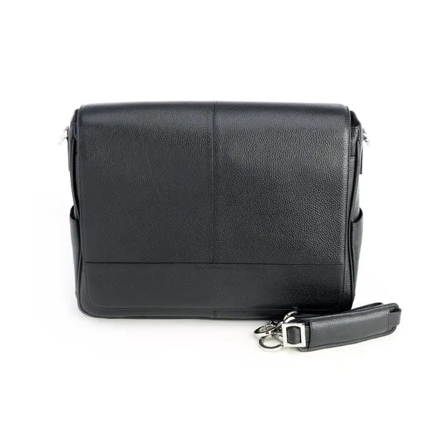 ROYCE NEW YORK 15" Laptop Messenger Brief Bag - Black
