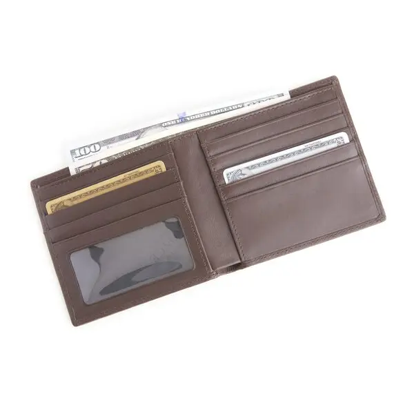 ROYCE NEW YORK Double Id Bifold Wallet - Coco