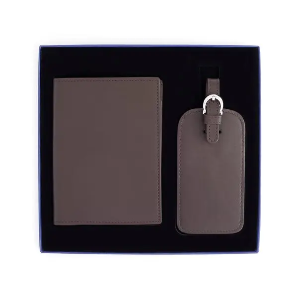 ROYCE NEW YORK Rfid Passport Case And Luggage Tag Set - Coco