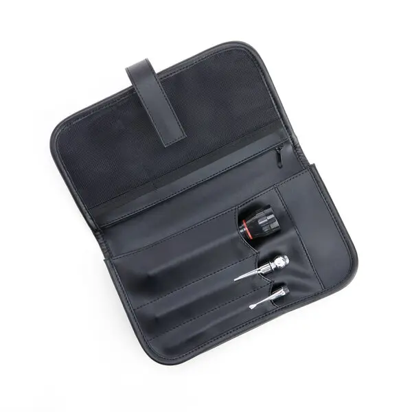 ROYCE NEW YORK Handmade Leather Glove Box Auto Organizer - Black