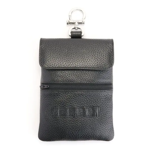 ROYCE NEW YORK Leather Golf Accessory Bag - Black