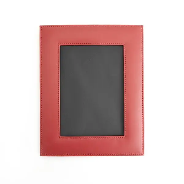 ROYCE NEW YORK 5" X 7" Leather Picture Frame - Red