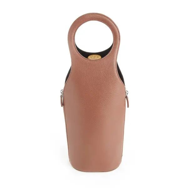 ROYCE NEW YORK Leather Wine And Champagne Bottle Tote Bag - Blue