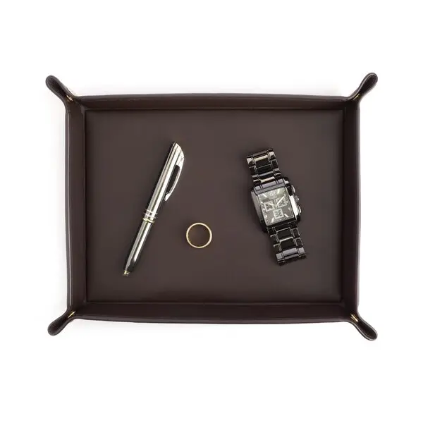 ROYCE NEW YORK Large Catchall Valet Tray - Coco