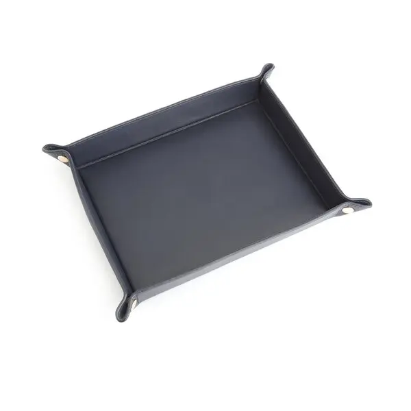 ROYCE NEW YORK Large Catchall Valet Tray - Red