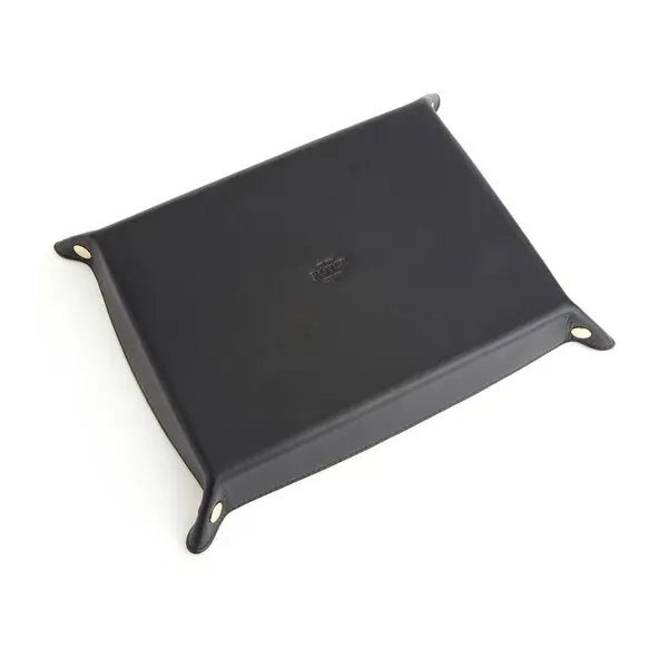 ROYCE NEW YORK Large Catchall Valet Tray - Red