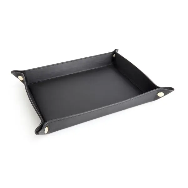 ROYCE NEW YORK Large Catchall Valet Tray - Red