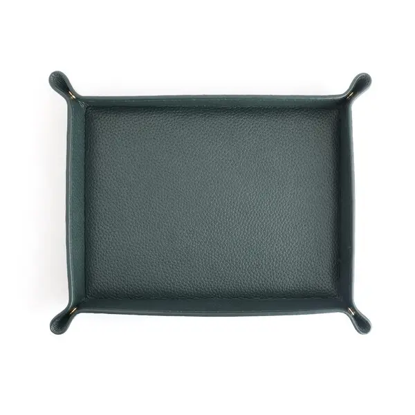 ROYCE NEW YORK Large Catchall Valet Tray - Red