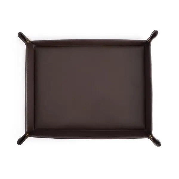 ROYCE NEW YORK Large Catchall Valet Tray - Red