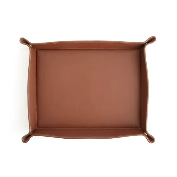 ROYCE NEW YORK Large Catchall Valet Tray - Red