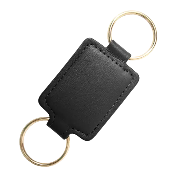 ROYCE NEW YORK Valet Double Key Fob - Black
